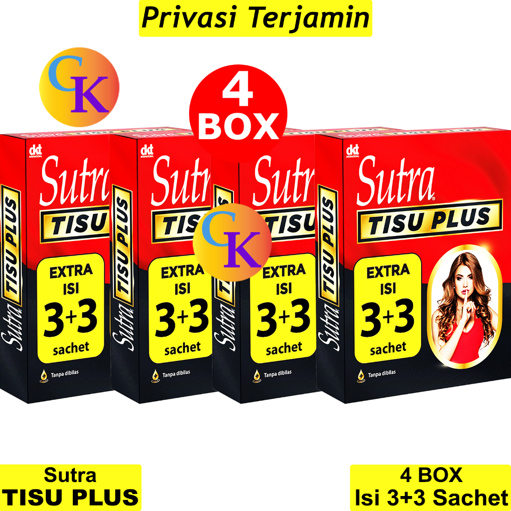 Jual 4 Box Tisu Magic Sutra Tisu Plus Original Extra Isi 3+3 Sachet ...