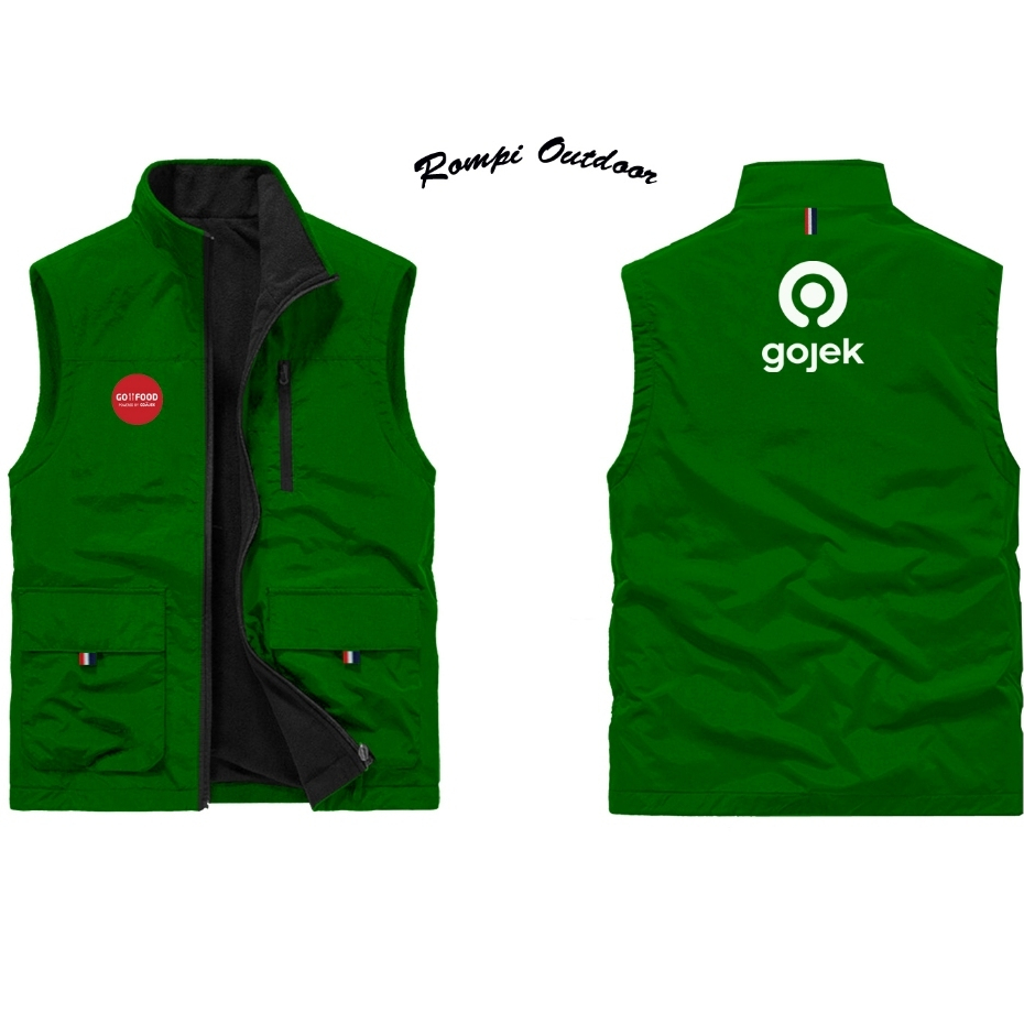 Jual NEW !!! Rompi Pria Outdoor Waterproof GOJEK Terbaru | Rompi Motor ...