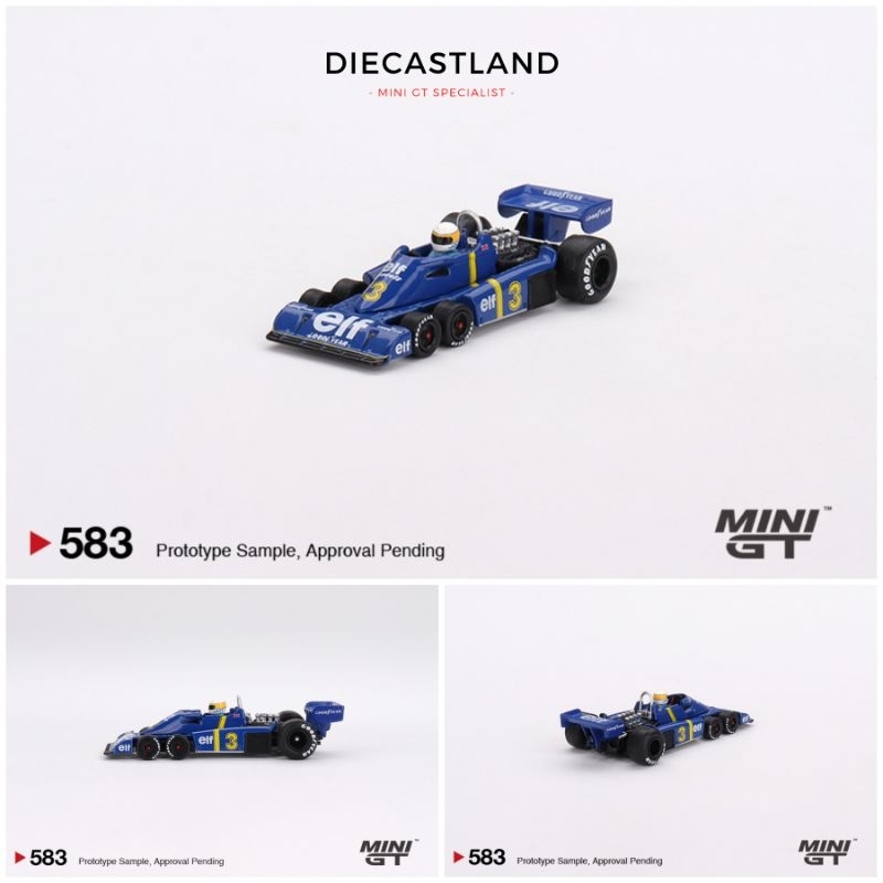 Jual Mini GT #583 Tyrrell P34 #3 Jody Scheckter 1976 Swedish GP Winner ...