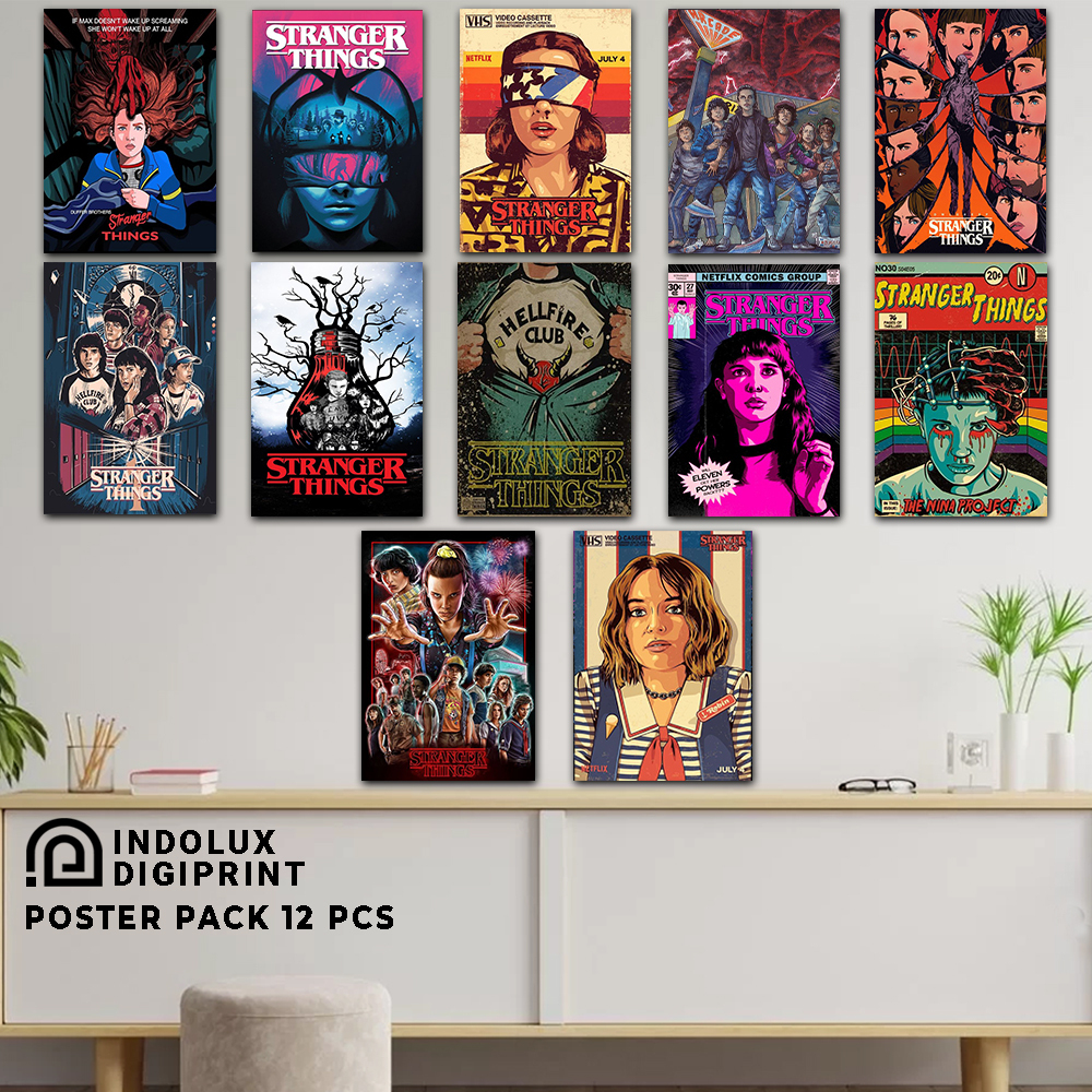 Jual Poster Stranger Things Movie / Poster Film 12PCS Vintage Retro ...