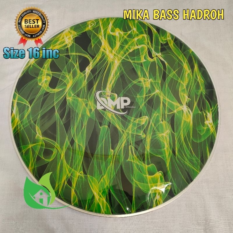 Jual Mika bass hadroh 16 inch/40cm DMP Duta music percussion hijau api ...