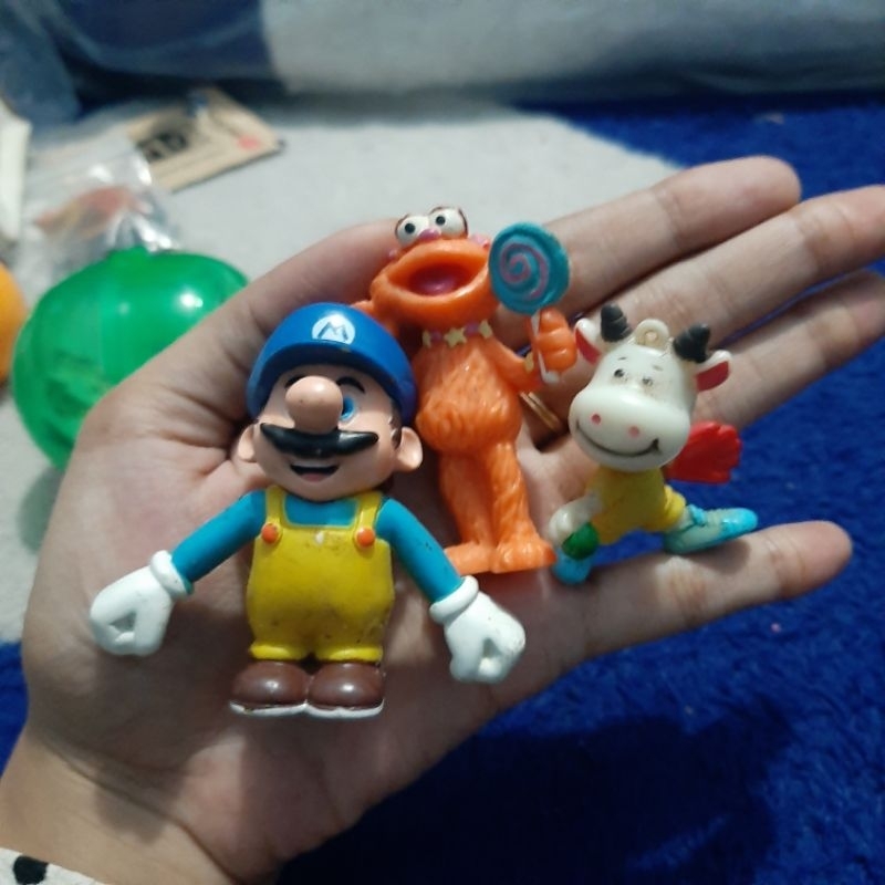 Jual mainan / figure dikoleksi super mario nintendo, sesame street elmo ...