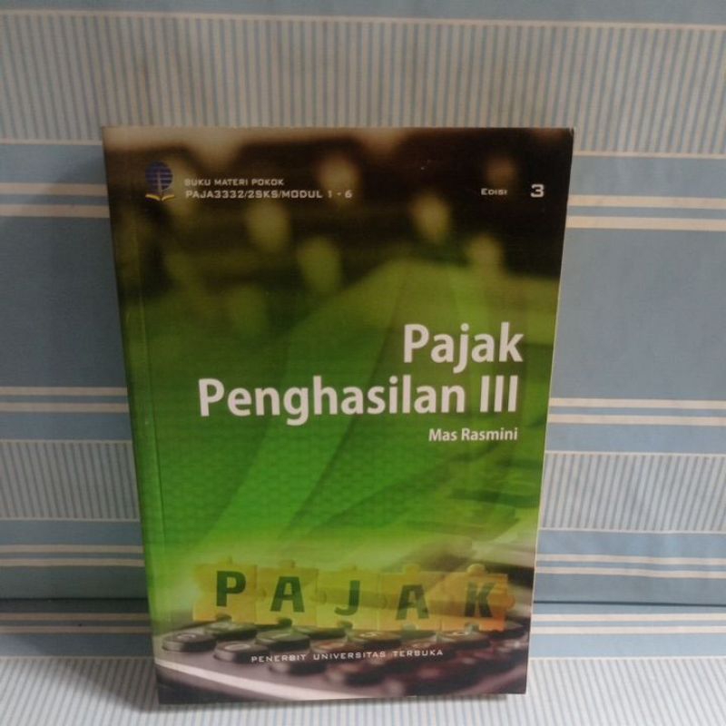 Jual BUKU UT: PAJAK PENGHASILAN III by Mas Rasmini | Shopee Indonesia