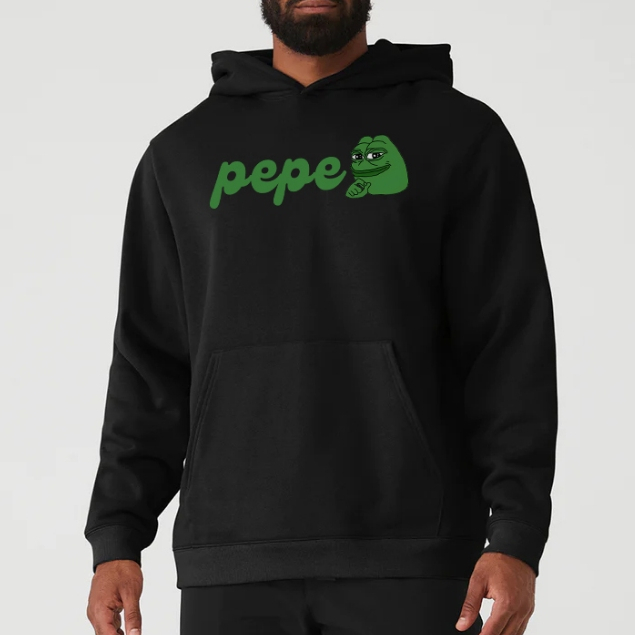 Jual Hoodie PEPE Sweater Meme Coin on Solana Premium Fleece switer ...