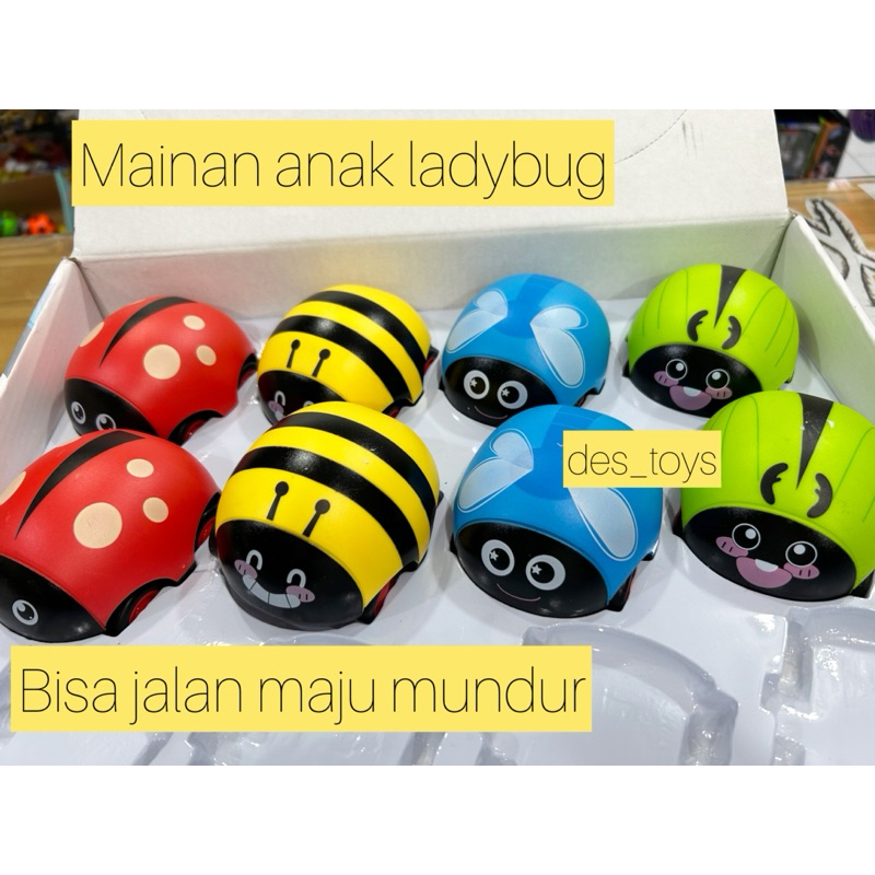 Jual MAINAN ANAK LADYBUG PULLBACK MAINAN ANAK KUMBANG BISA JALAN ...
