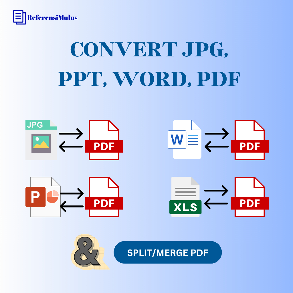 Jual Jasa convert file jpg, pdf, word, ppt, excel, gabung pisah pdf ...