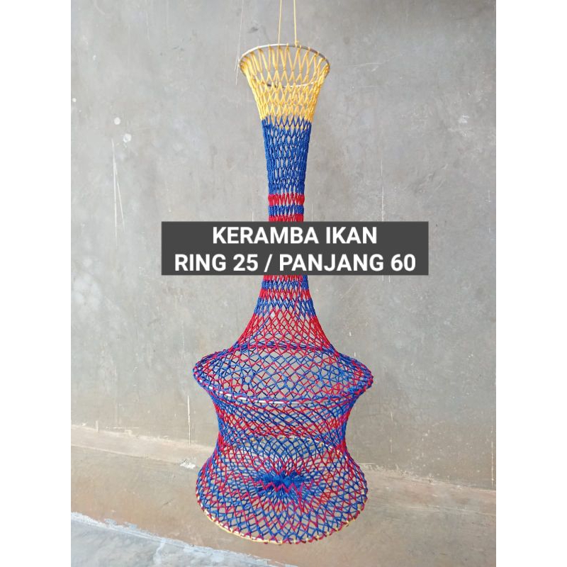 Jual KORANG IKAN / Keramba Wadah Ikan Mancing / Kepis Rajut Ring 25 cm ...