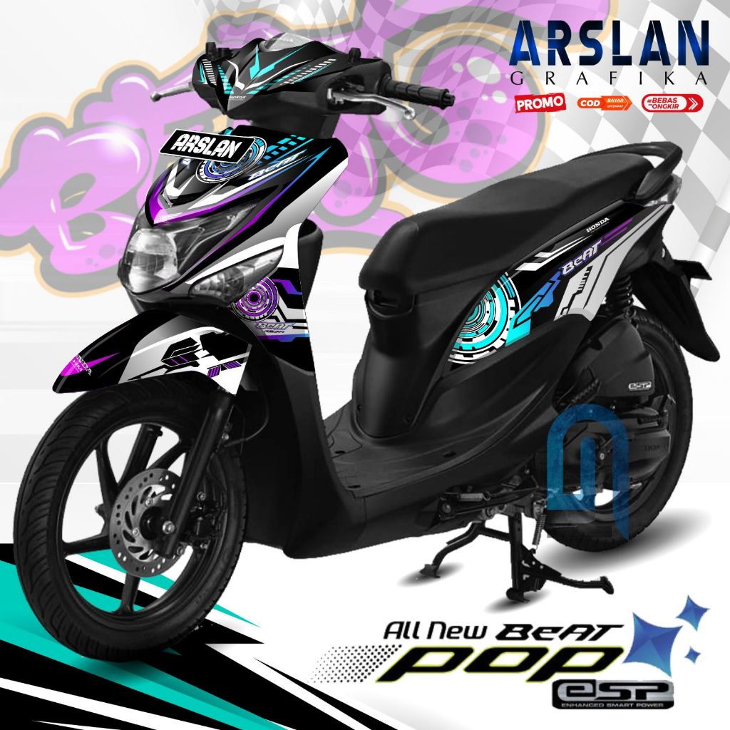 Jual Decal Beat POP Full Body Stiker Beat POP Full Body Dekal Beat POP ...