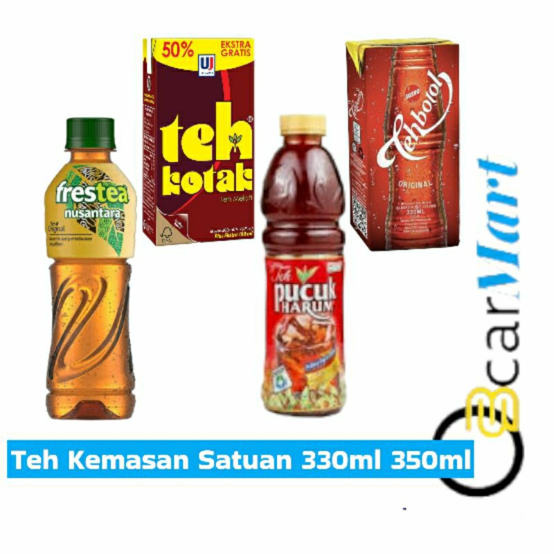 Jual Eceran TEH Kotak Botol Sosro Pucuk Frestea Rasa Original | Shopee ...
