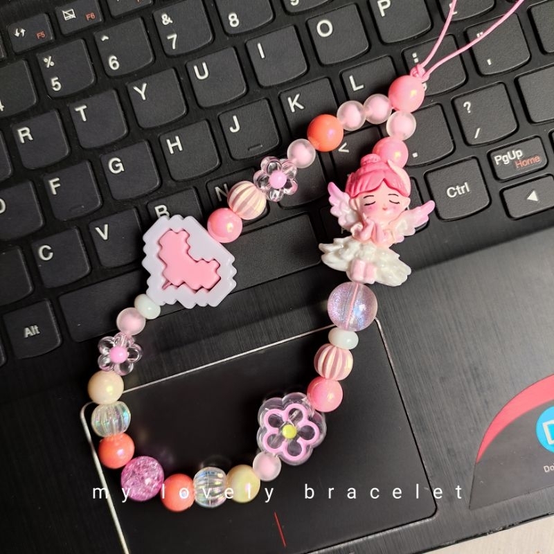 Jual phone strap | phone charm | gantungan hp my beautiful angel ...