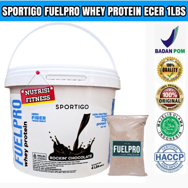 Jual SPORTIGO WHEY PROTEIN ECER 1LBS 14x SERVING FUEL PRO 1LBS WHEY ...