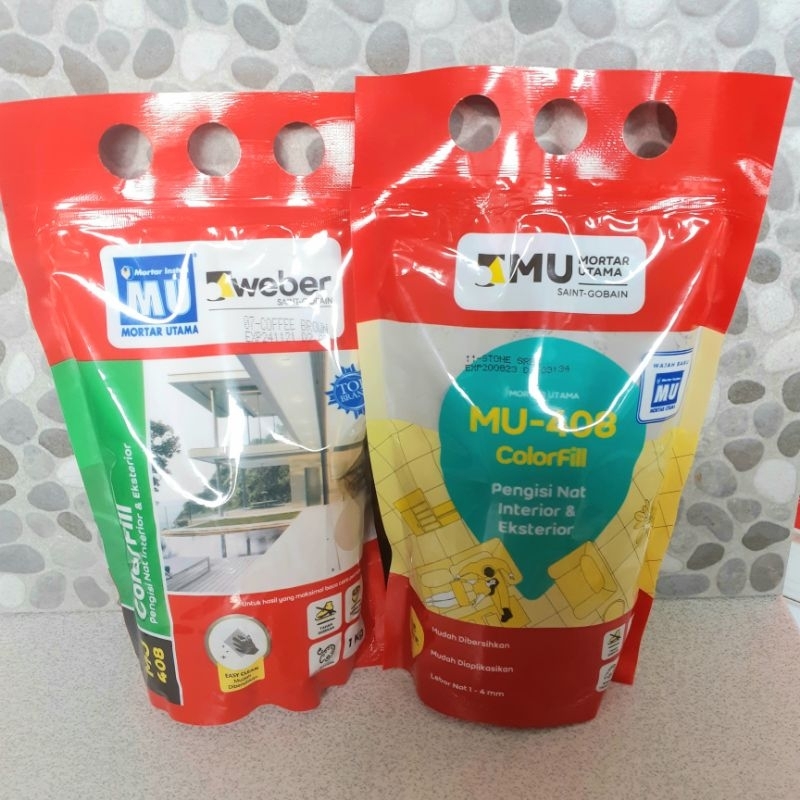 Jual Pengisi NAT Keramik MU MORTAR 408 Color Fill 1kg | Shopee Indonesia