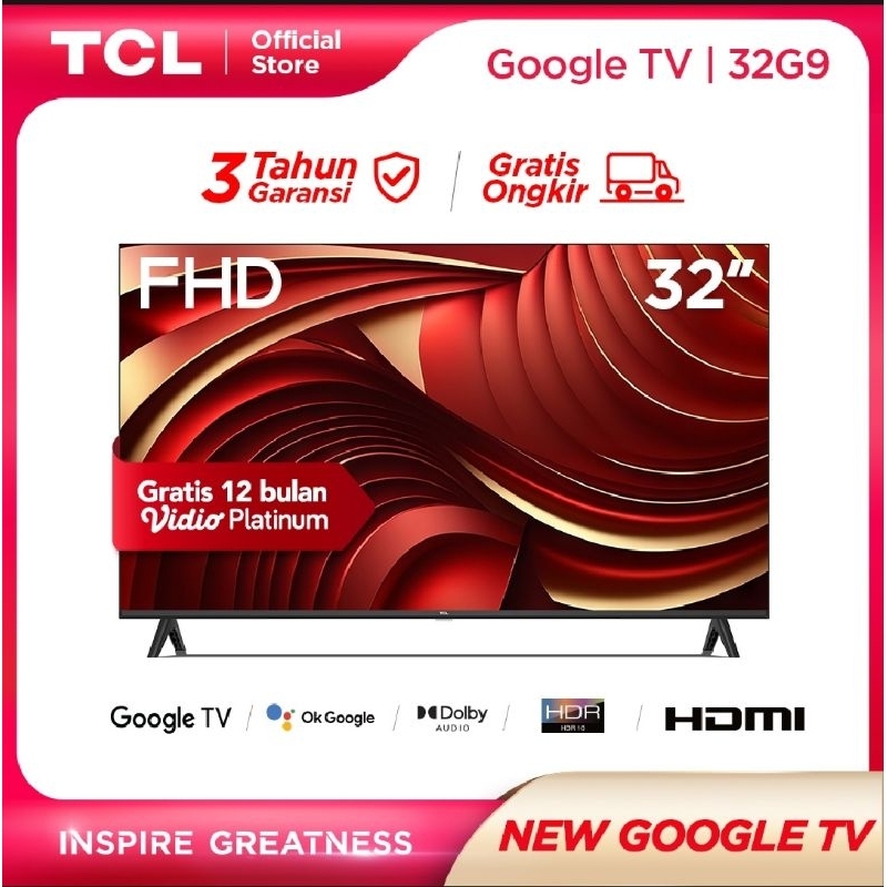 Jual TCL 32 inch Google TV - 32G9 - FHD Google Play/Netflix/Youtube Resmi Area Magelang | Shopee ...