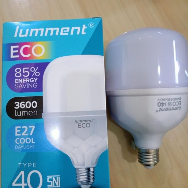 Jual Lampu Led Lumment Eco 40 Watt Capsule Cahaya Putih | Shopee Indonesia