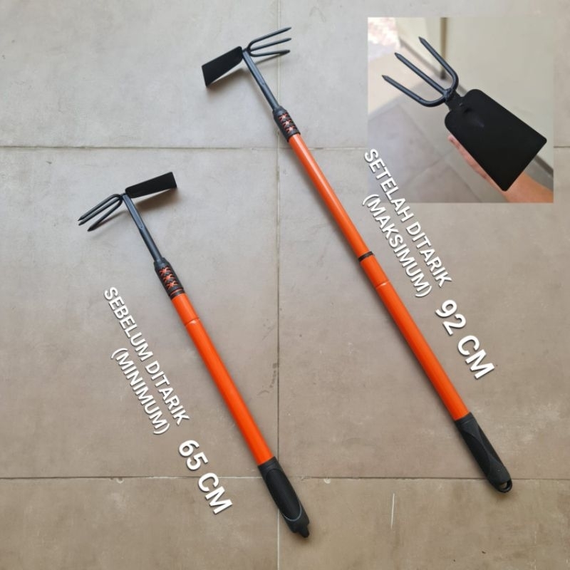 Jual Pacul Mini 2 Fungsi Gagang Besi Fleksibel Bisa Panjang Pendek 7643 ...