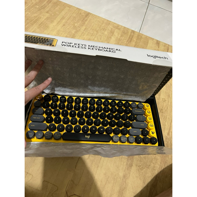 Jual Logitech POP KEYS Keyboard Wireless Mechanical Compact, Emoji Keys ...