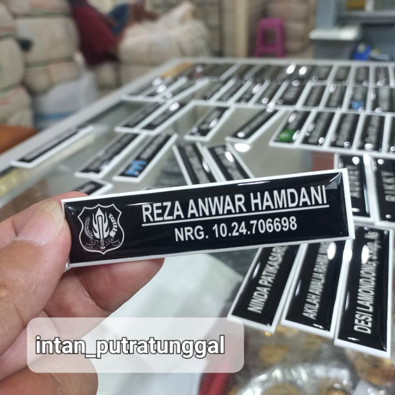 Jual Papan Nama PDH PNS, SATPAM, PEGAWAI Lapis Resin/Fiber | Shopee ...