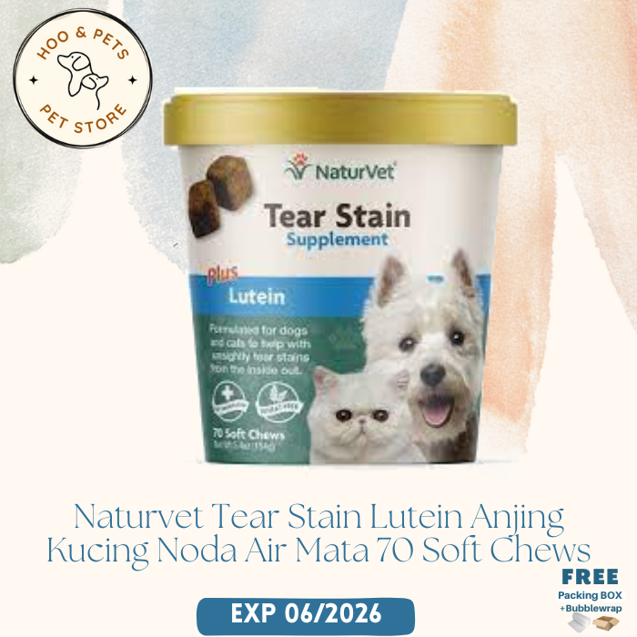 Jual Naturvet Tear Stain Lutein Suplemen Anjing Kucing Noda Air Mata 70 ...