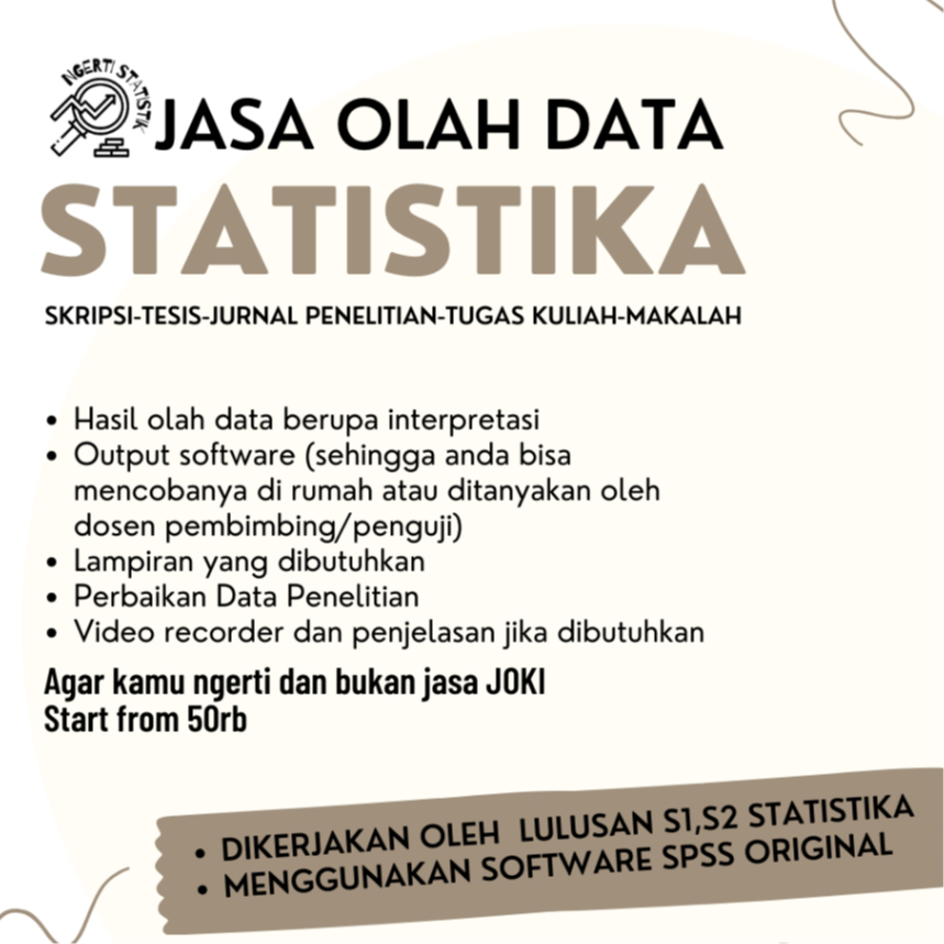Jual OLAH DATA SKRIPSI THESIS / OLAH DATA STATISTIKA / OLAH DATA ... Jual OLAH DATA SKRIPSI THESIS / OLAH DATA STATISTIKA / OLAH DATA ...