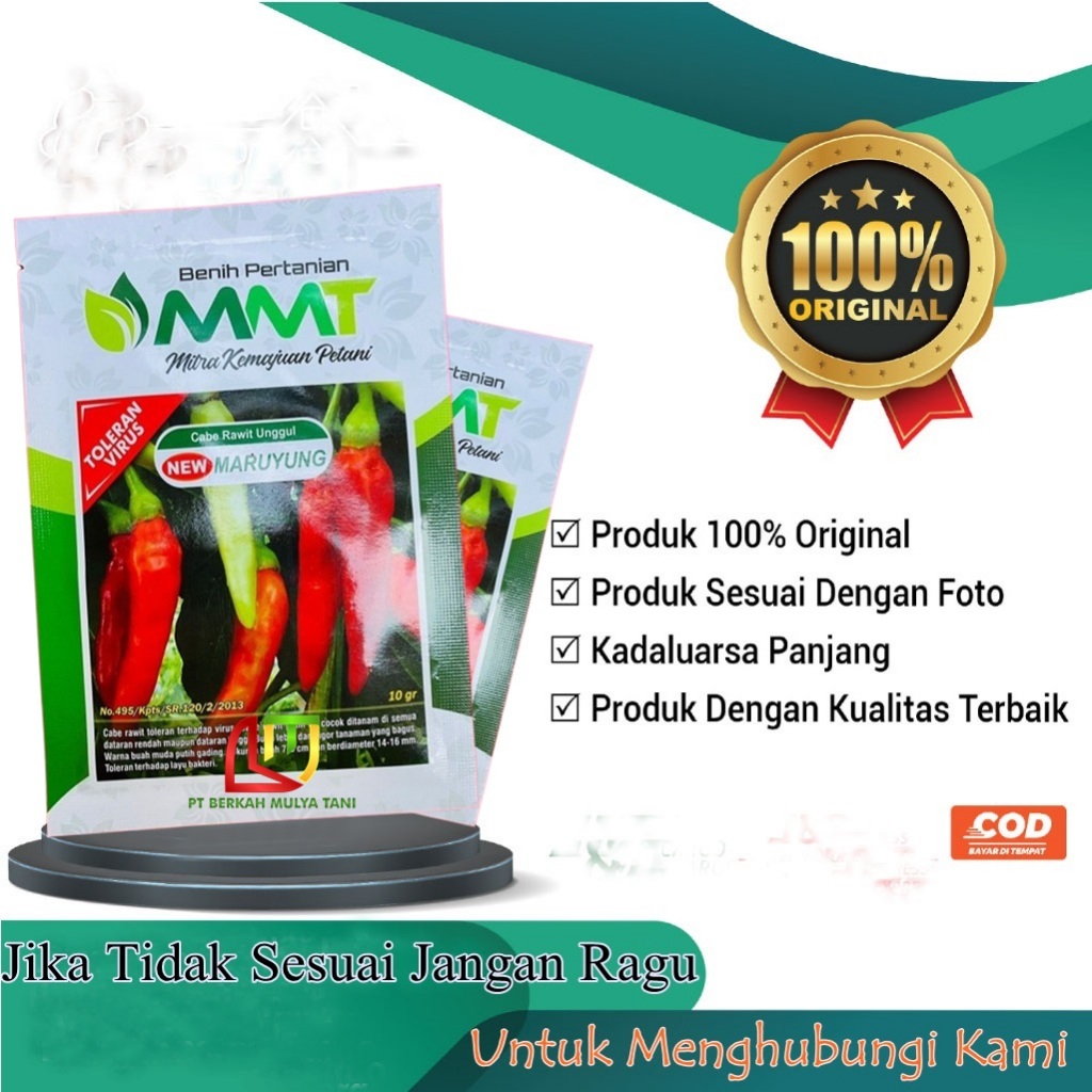 Jual Benih Bibit Cabe Rawit Unggul Maruyung New 10 gr Original MMT ...