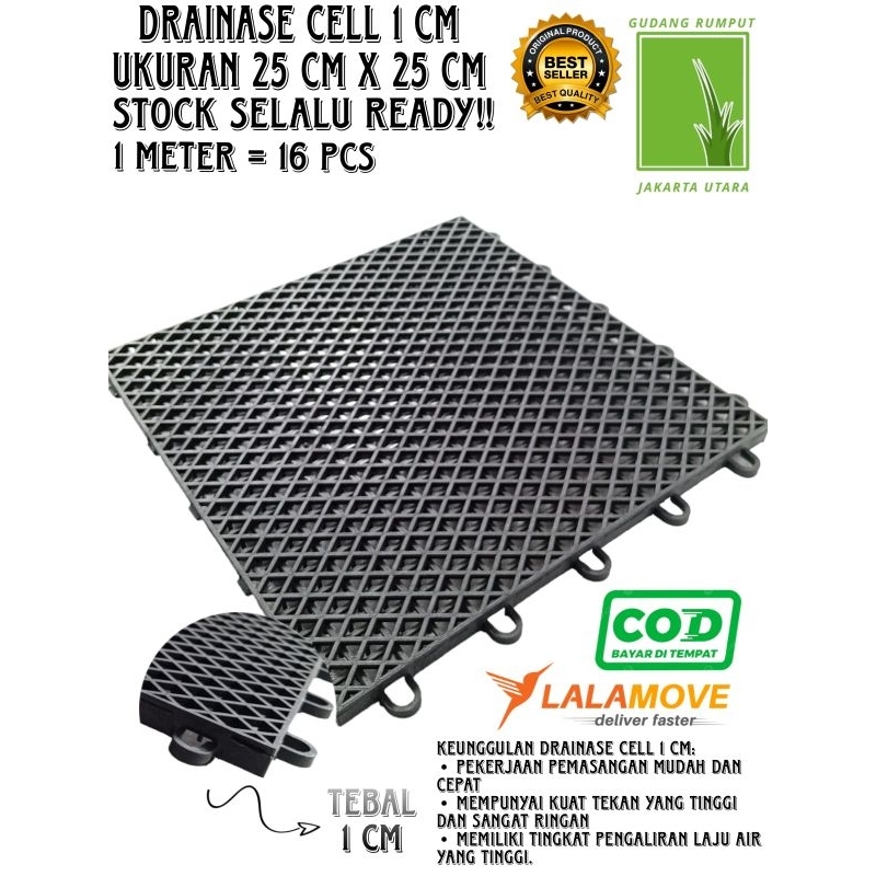Jual drainase rumput sintetis tebal 1 cm PALING BEST SELLER | Shopee ...