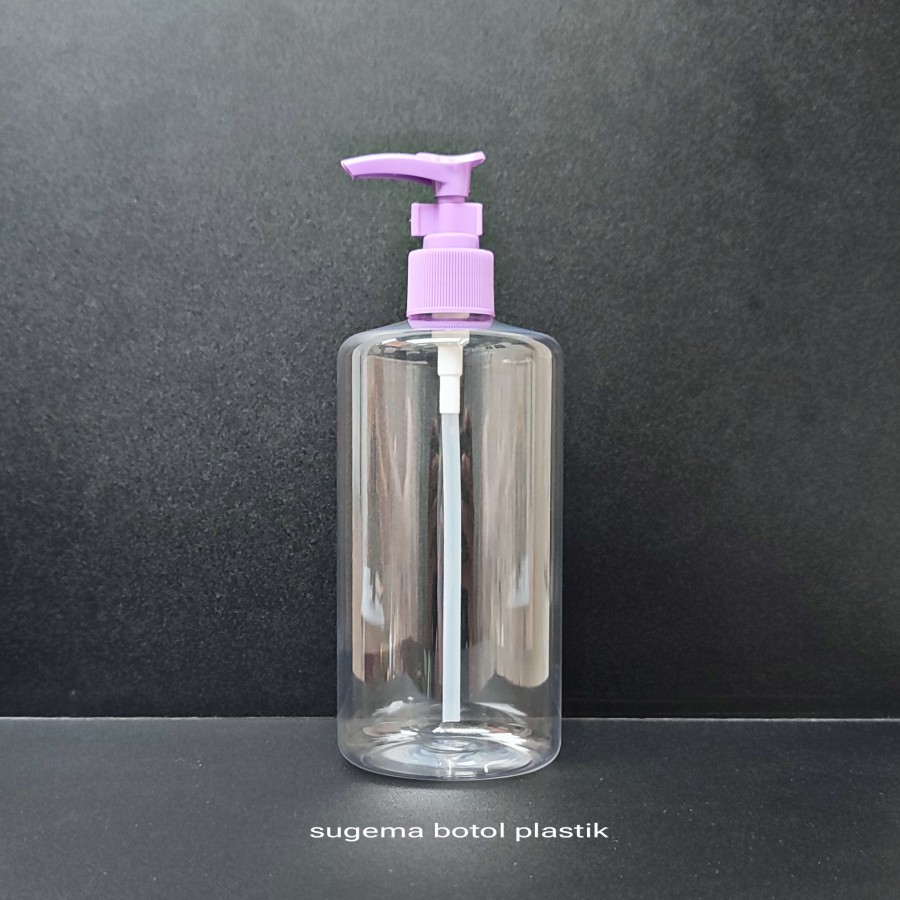 Jual Botol Sabun 500ml Pet Plastik Bening / Botol Pump 500 Ml Pump Clip Lock Plastik Tebal ...