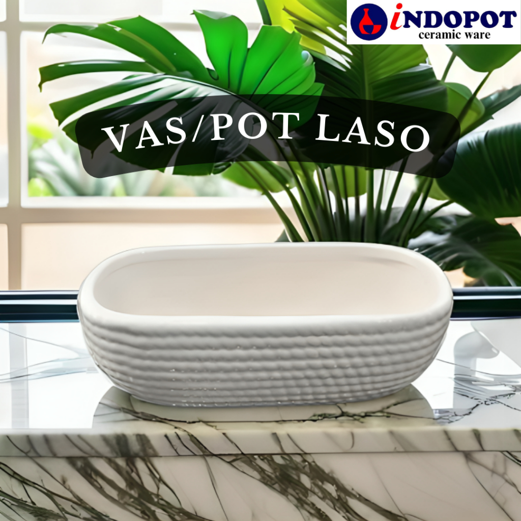Jual Vas Pot Keramik Model Laso bisa untuk dekorasi rumah berbagai ...