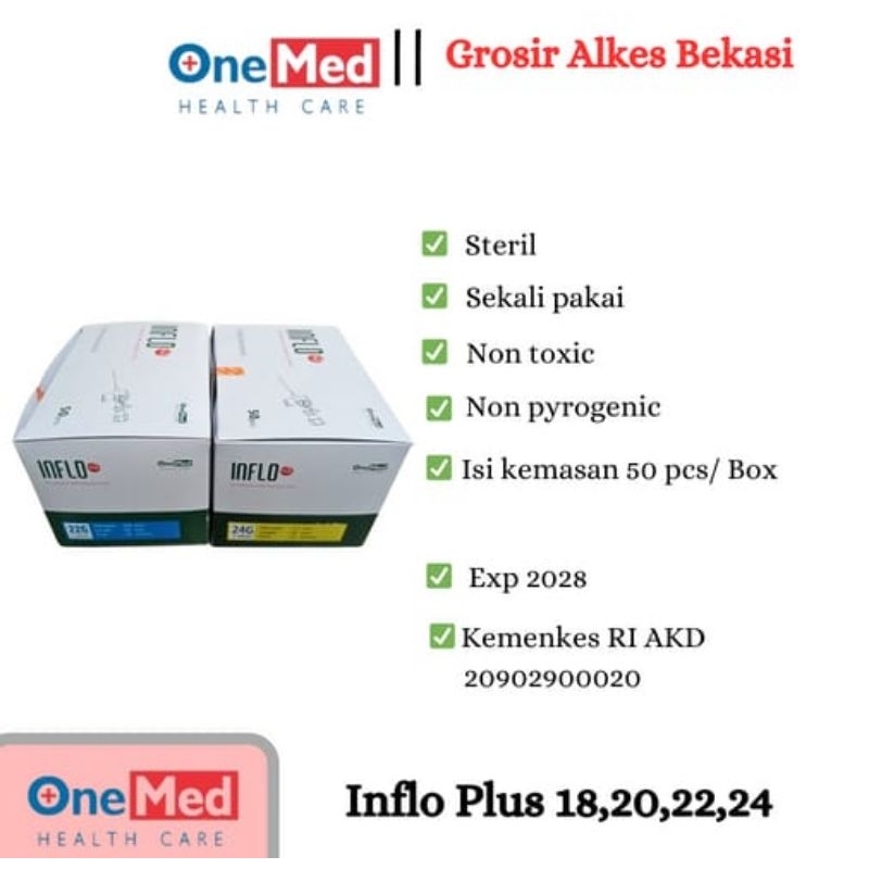 Jual Inflo Plus onemed 18, 20, 22, 24 Harga/Pcs | Shopee Indonesia