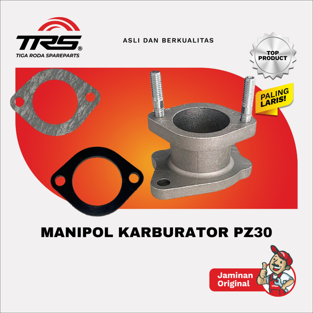 Jual TRS Manipol Set Karburator Pz30 Pz 30 Motor Roda Tiga Viar Karya 150cc 200cc Spareparts ...