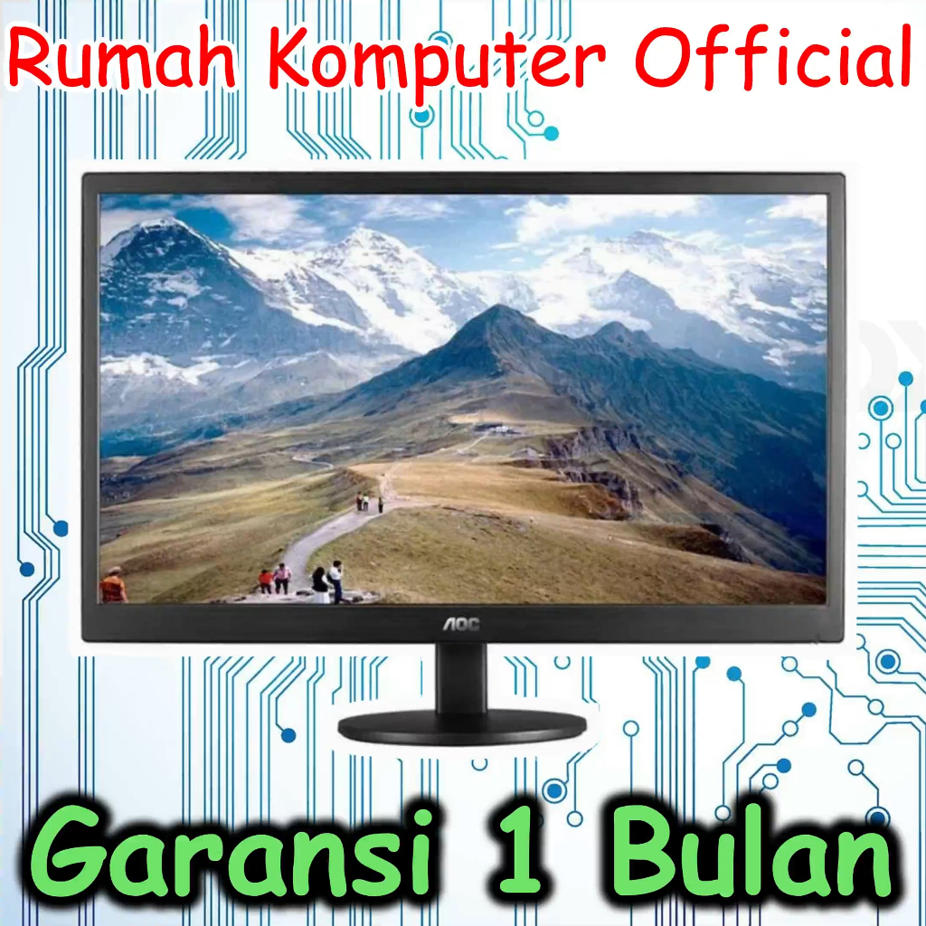 Jual LED Monitor Komputer 19 inch AOC - Wide Screen | Shopee Indonesia
