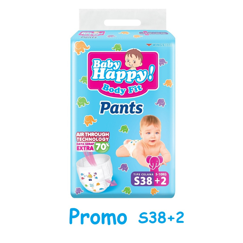 Jual BABY HAPPY PANTS [S38 / L28 / M32 / XL26 / XXL24] | Shopee Indonesia