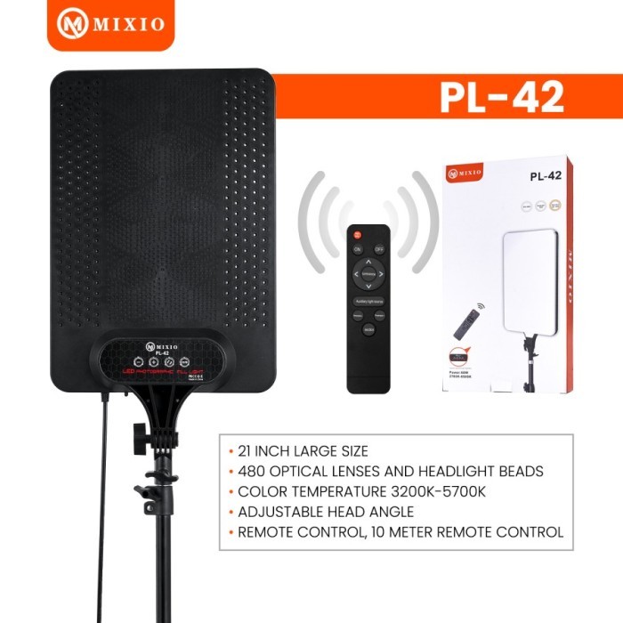 Jual MIXIO PL42 Lampu Foto LED Video Light LIVE STREAMING Ringlight 21 ...
