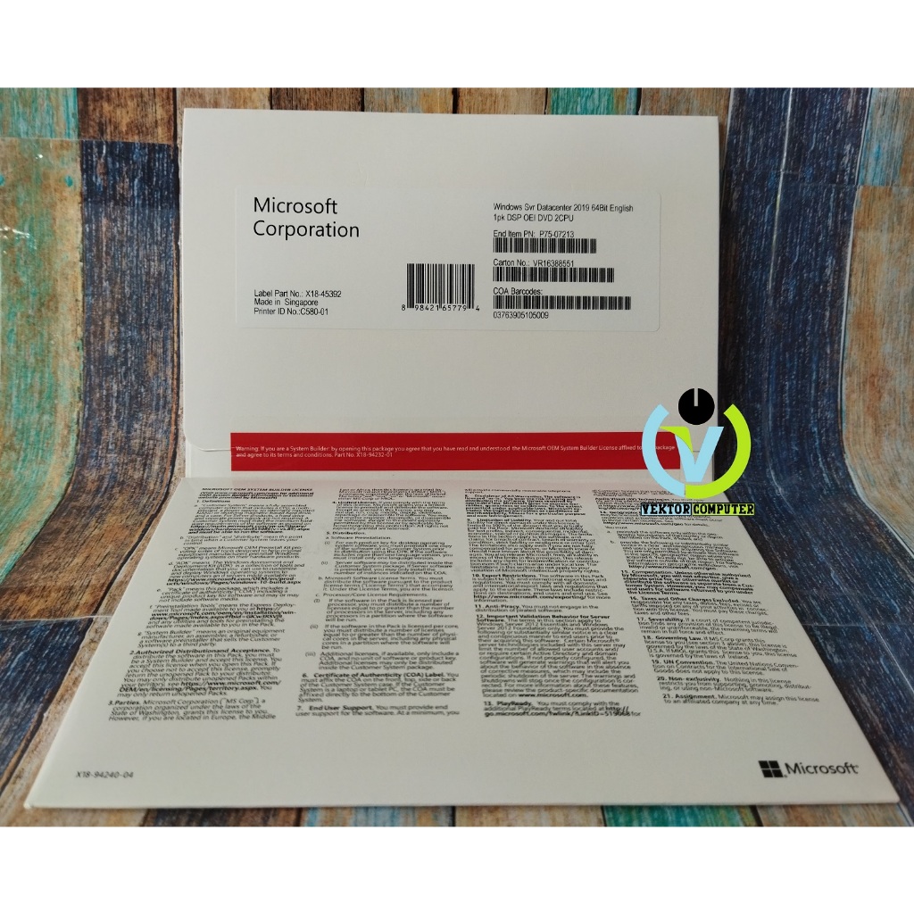 Jual Windows Server 2019 Datacenter 16 Core With COA DVD Original ...