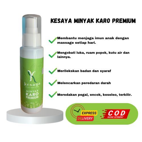 Jual Kesaya Minyak Karo Premium Kesaya Premium Original 100 ml Alami ...