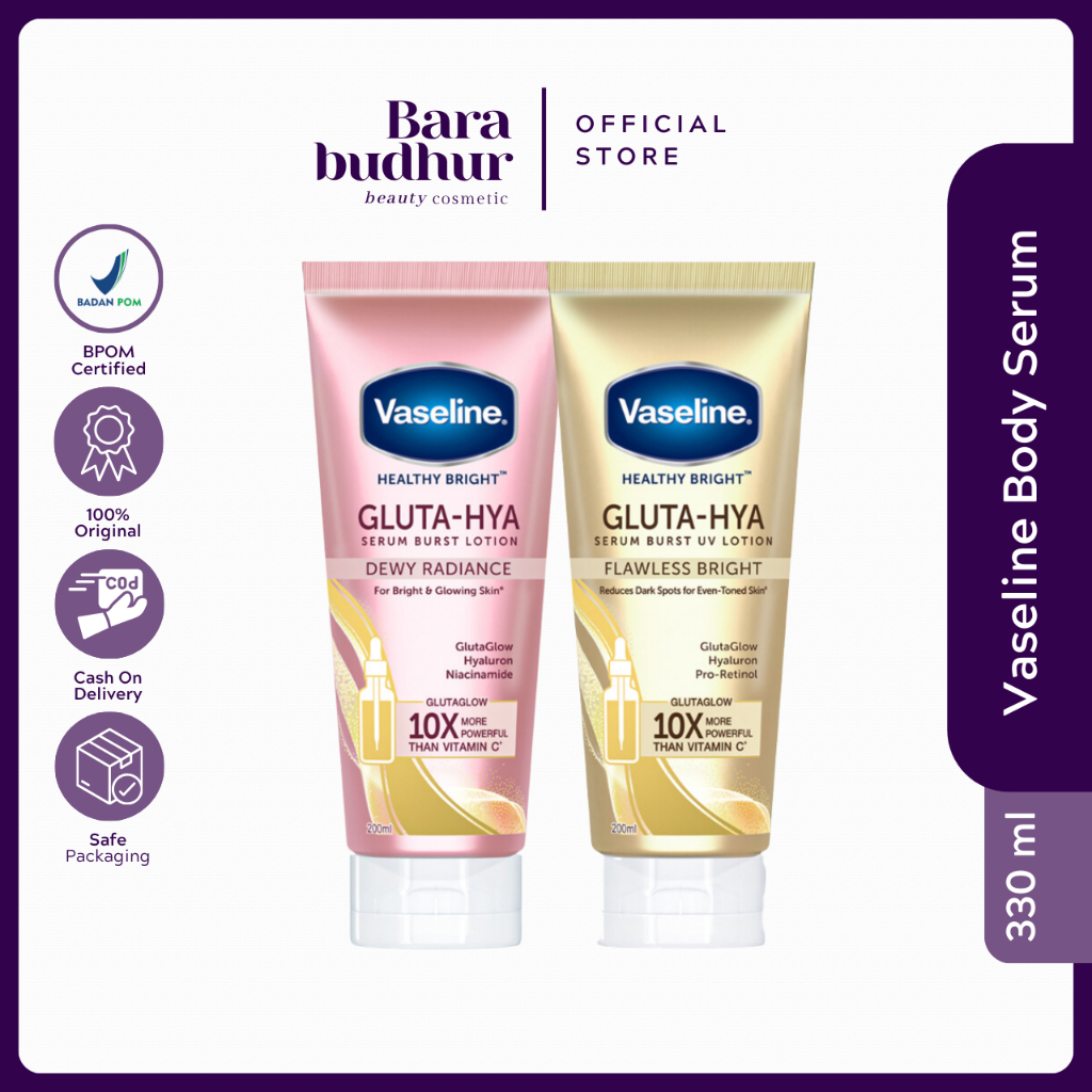 Jual VASELINE Healthy Bright Gluta Hyaluron Niacinamide Serum Lotion ...