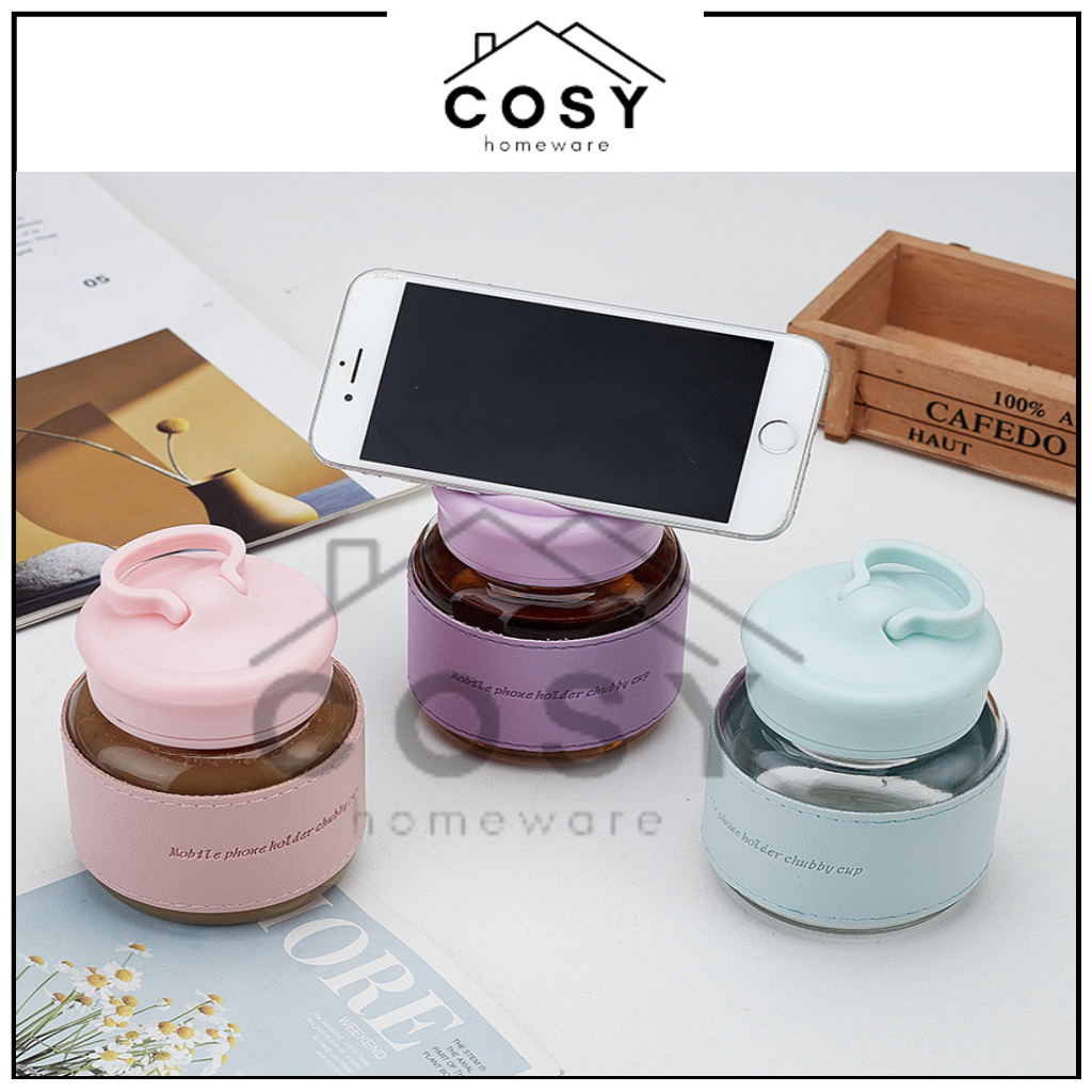 Jual COSY Botol Minum Mini Kaca CUTE Botol Minum PHONEHOLDER Botol ...
