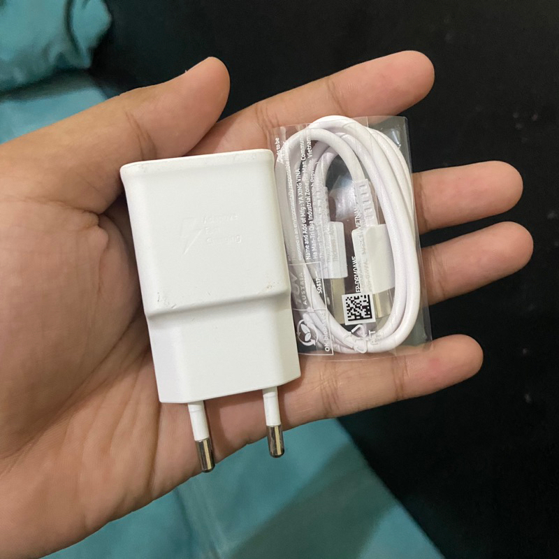 Jual Charger Original 100% Bawaan Copotan Hp Samsung 15 Watt Fast Charging Kabel Type C | Shopee ...