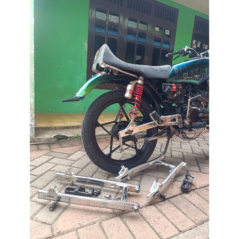 Jual Arm RK king model almunium dan besi /swing arm Yamaha RX king | Shopee Indonesia
