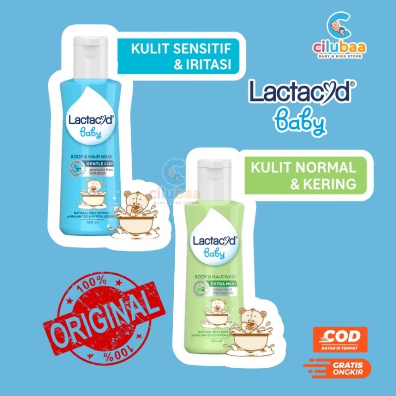 Jual Lactacyd Baby Gentle Care & Extra Milky 2in1 Body Wash and Hair ...
