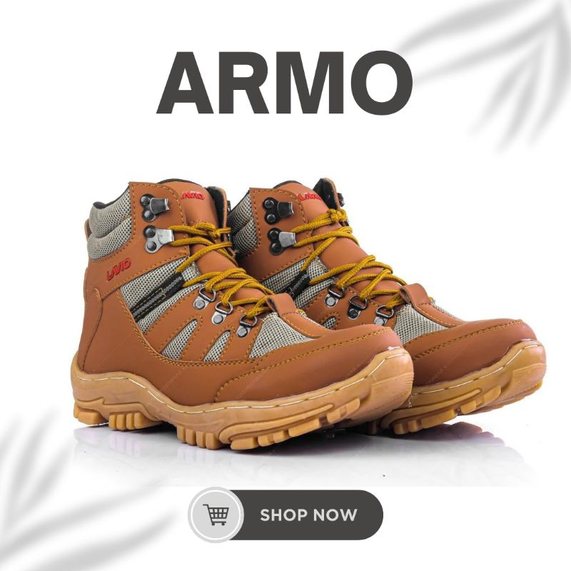 Jual Sepatu Safety Gunung Hiking Proyek Pria Ujung Besi Touring Lavio ...