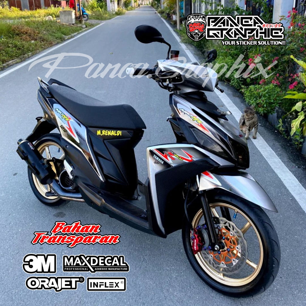Jual Striping Mio M3 Transparan Super Glossy - Stiker Striping ...