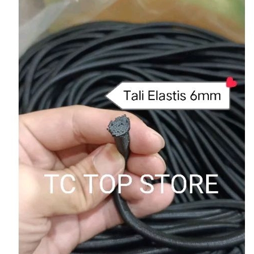 Jual Tali Elastis 6mm / Tali string bulat 6mm / Tali Karet 6 mm Panjang ...