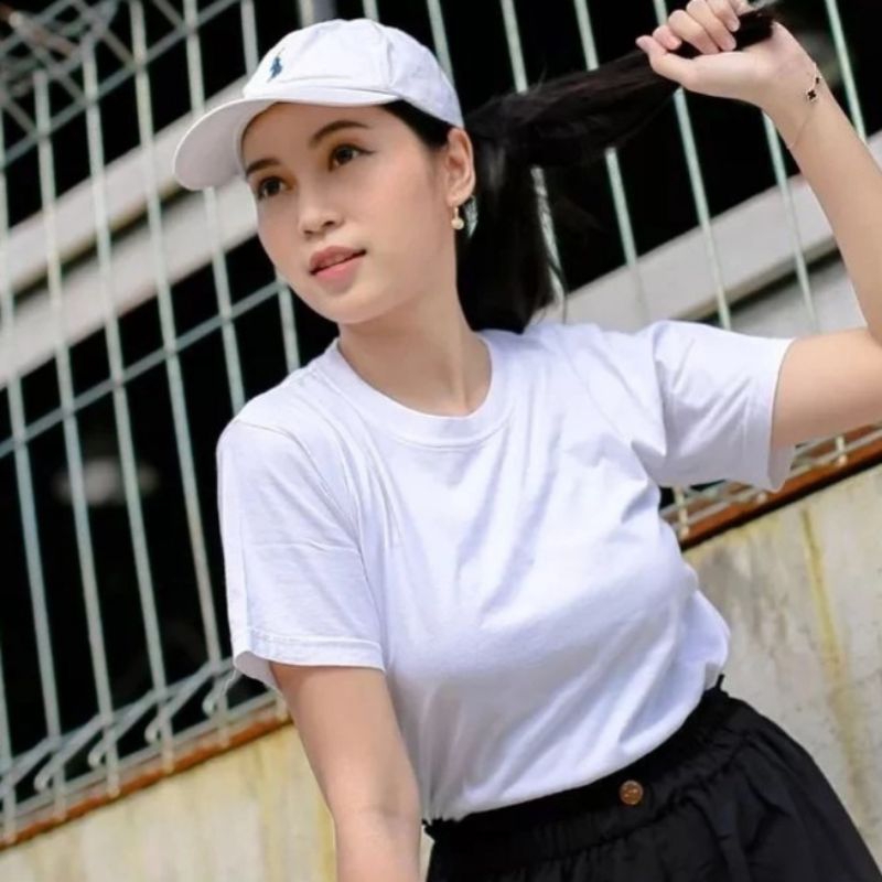 Jual Kaos Polos SN 30s putih - Lengan pendek all size | Shopee Indonesia