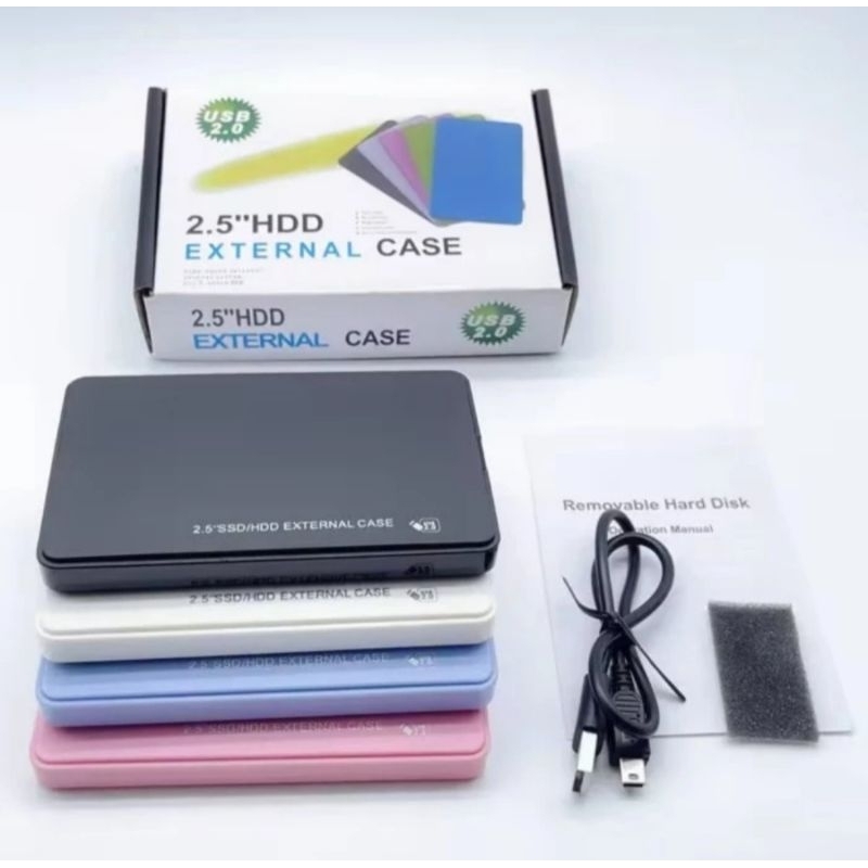 Jual External casing 2.5" Inch Sata Usb 2.0 Hardisk/ Hdd Enclosure | Shopee Indonesia