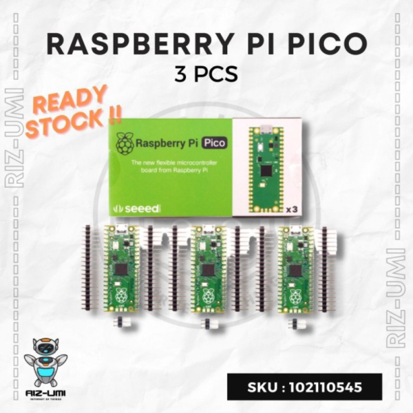 Jual Raspberry Pi Pico 3 Pcs Limited | Shopee Indonesia