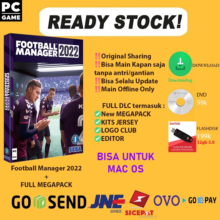 Jual Football Manager 2022 PC ORIGINAL / FM 22 / FM 2022 PC WITH MEGAPACK | Shopee Indonesia