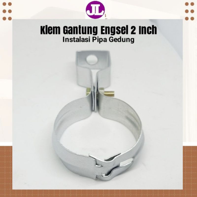 Jual Klem Gantung Engsel Pipa 2 Inch Instalasi Pipa Gedung Hanger Clamp ...
