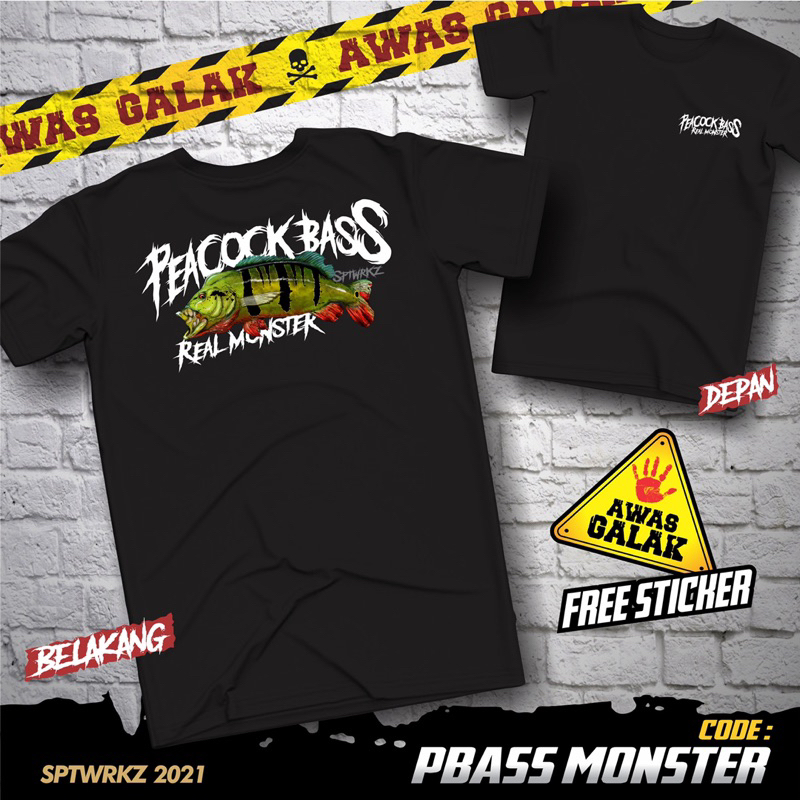 Jual KAOS IKAN PEACOCK I KAOS IKAN I KAOS PECINTA IKAN I ANIMAL LOVER I ...