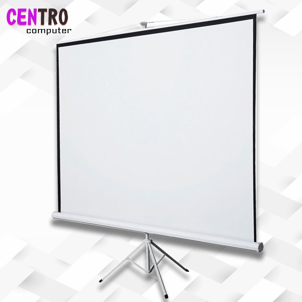 Jual Screen Projector Tripod Screen 70"x70" Layar Screen Tripod ...