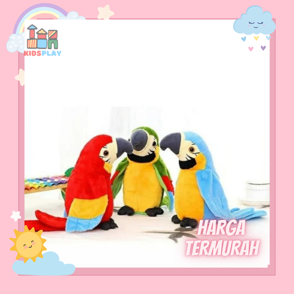 Jual Boneka Talking Parrot Boneka Burung Boneka Bicara Talking Doll ...